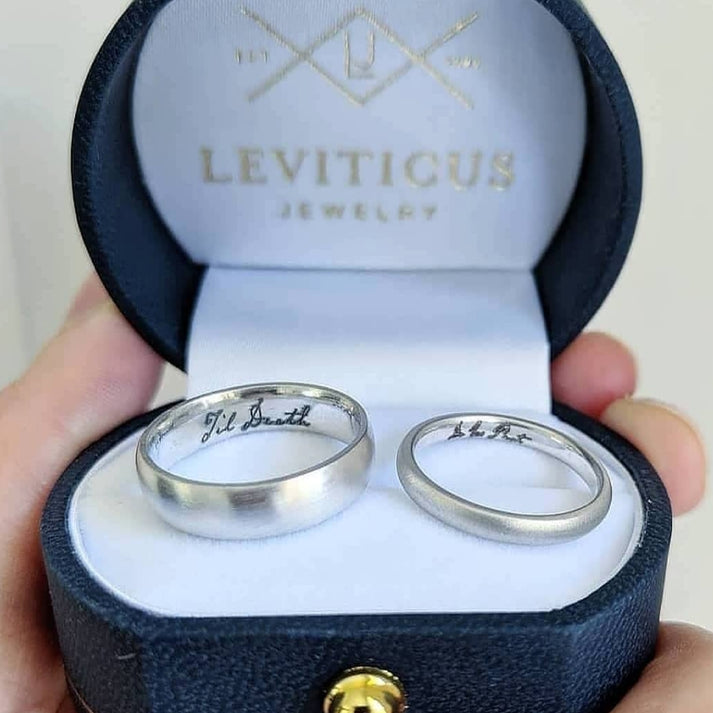 Til Death Do Us Part Wedding Bands – Leviticus Jewelry